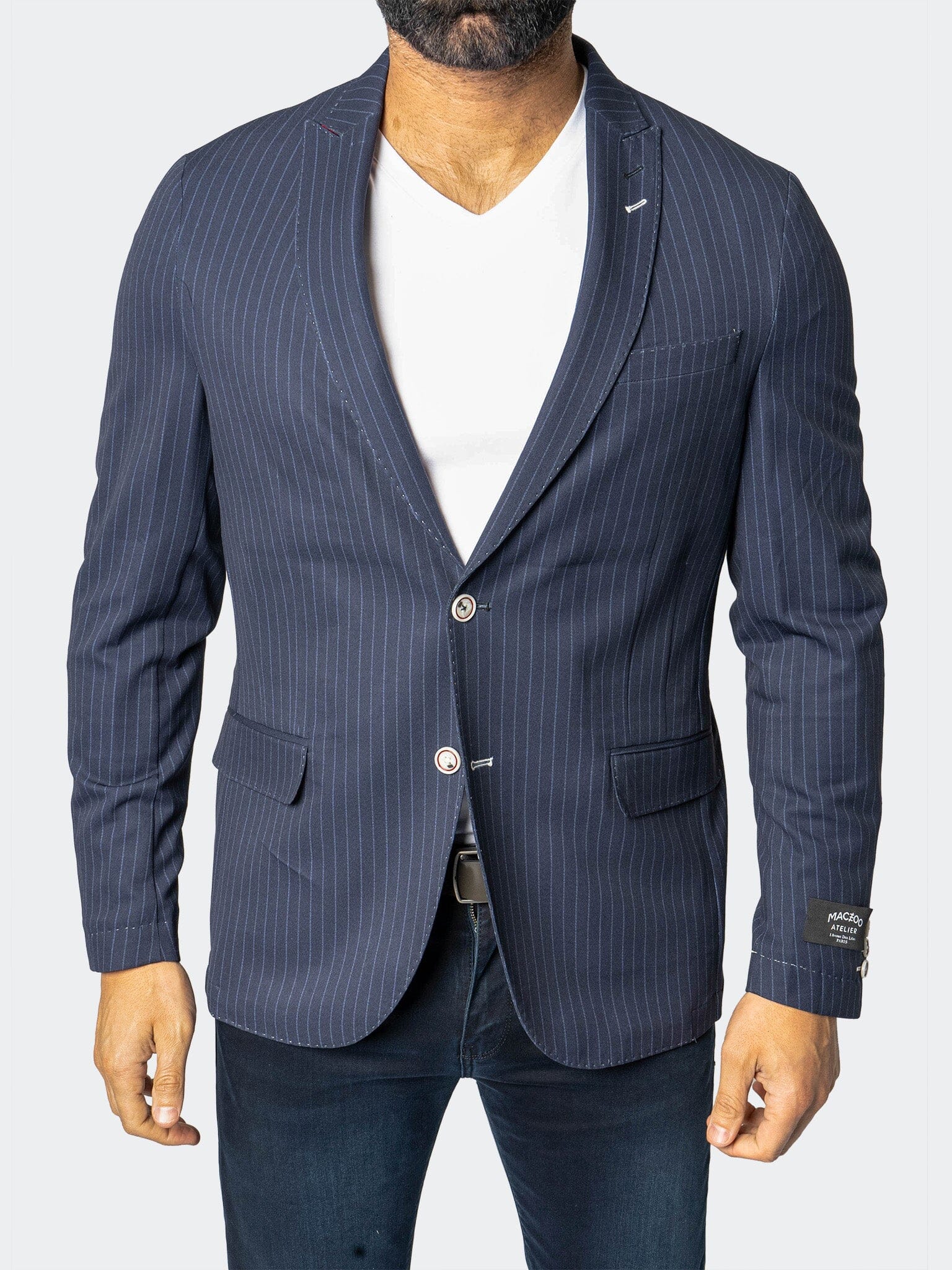 Blazer Unconstructed Descartes Capone Blue – Maceoo