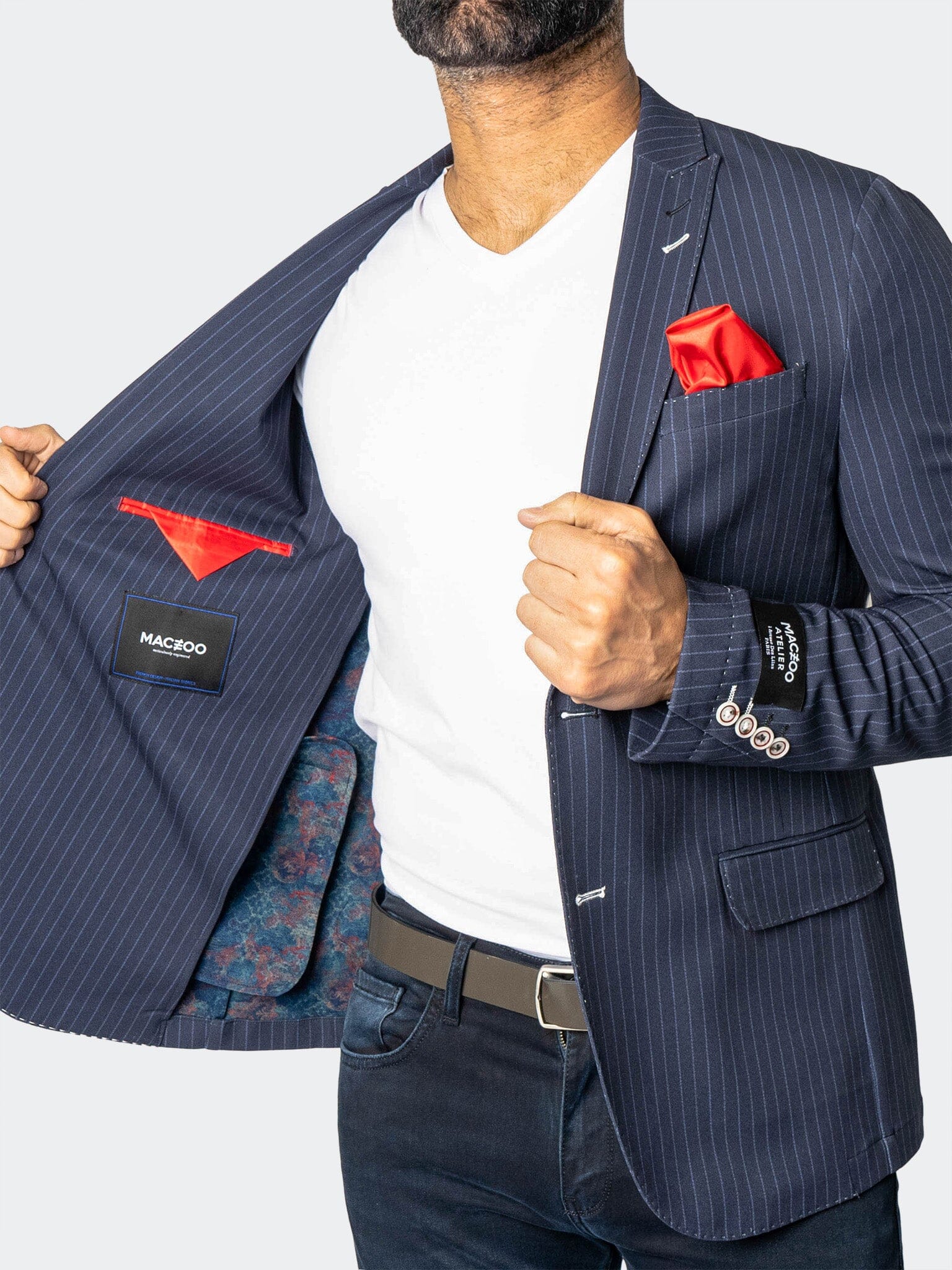 Blazer Unconstructed Descartes Capone Blue – Maceoo
