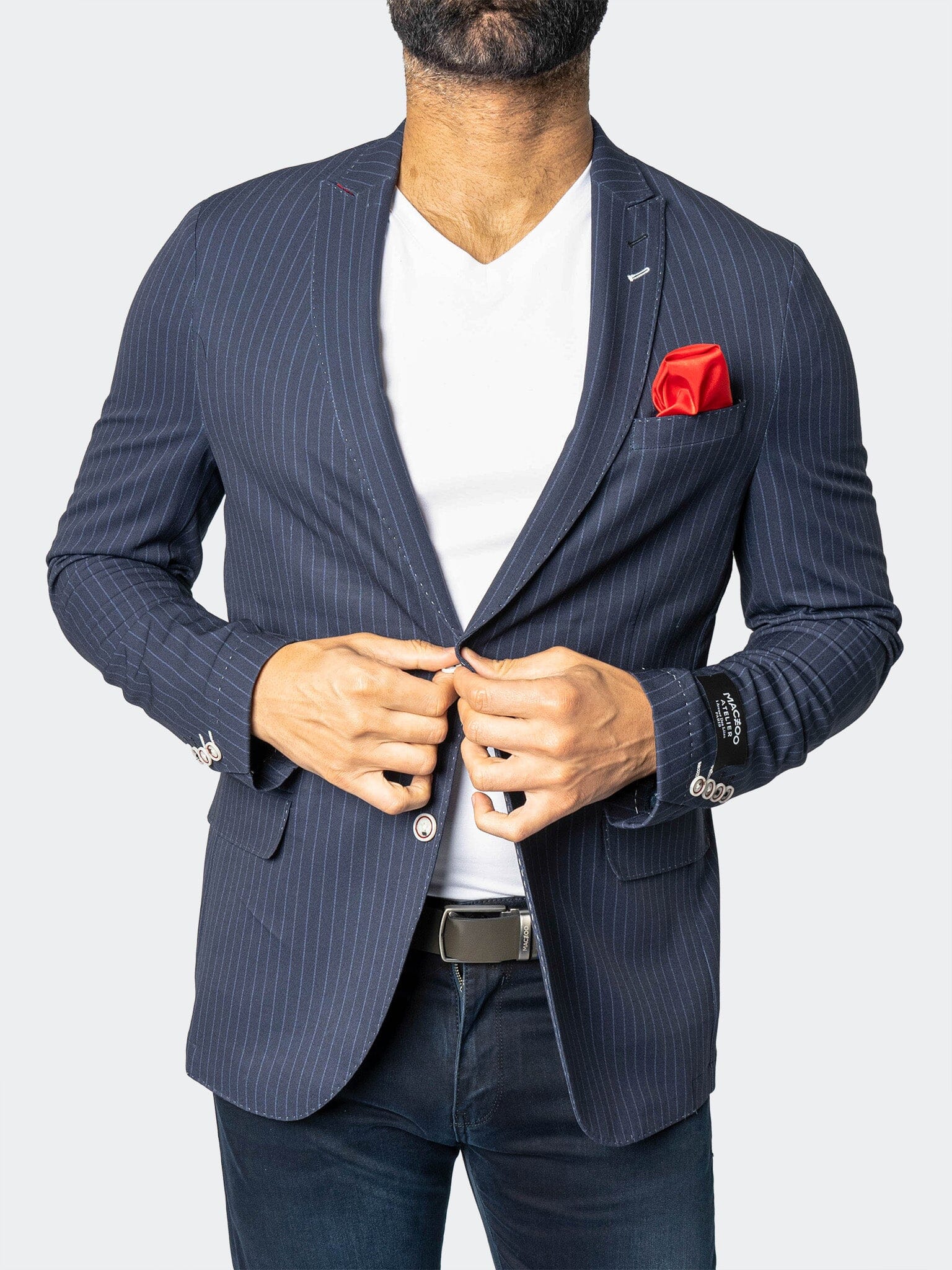 Blazer Unconstructed Descartes Capone Blue – Maceoo