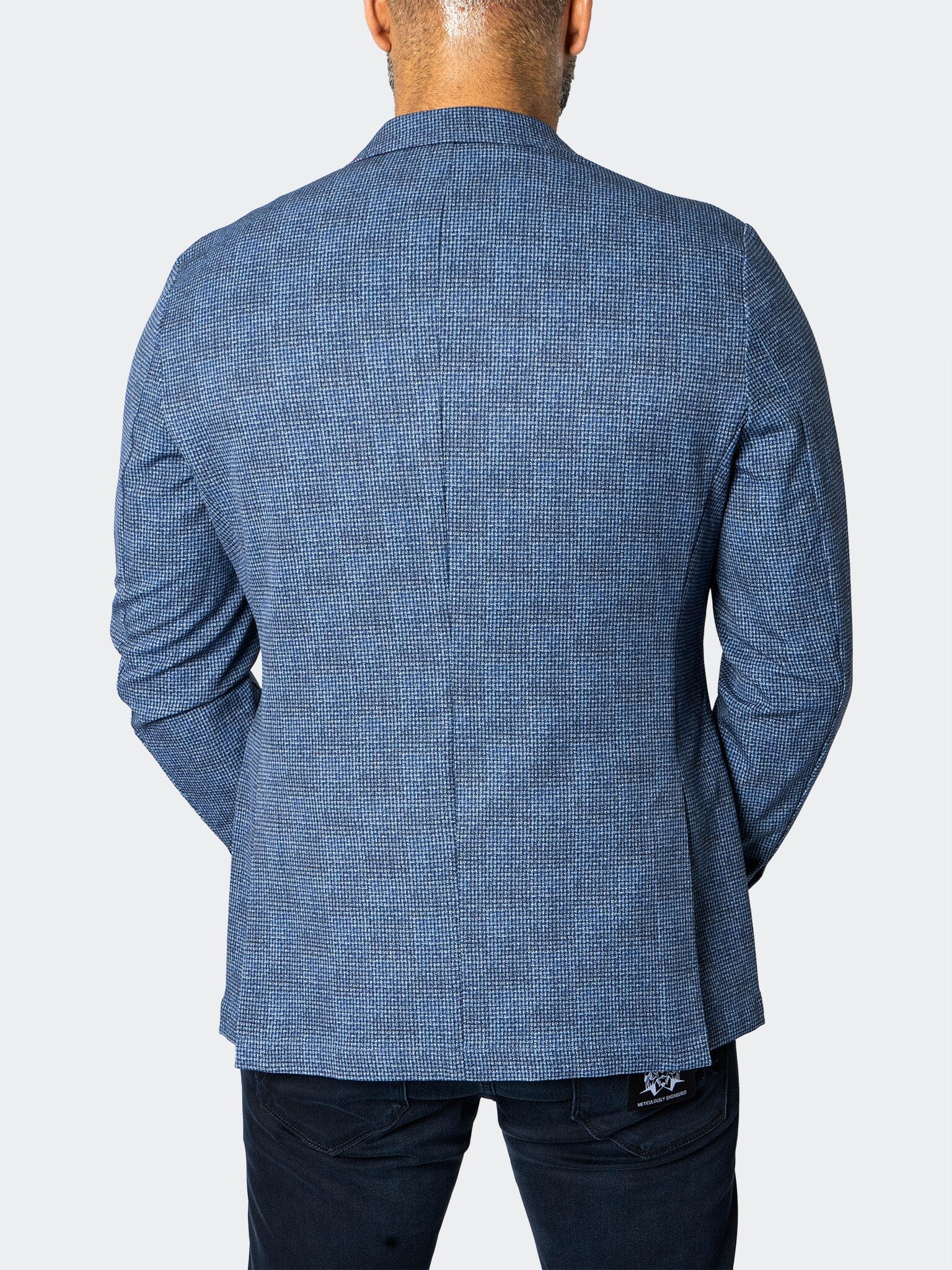 Blazer Unconstructed Descartes Static Blue – Maceoo