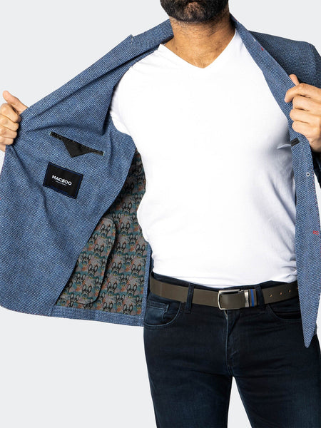 Blazer Unconstructed Descartes Static Blue – Maceoo