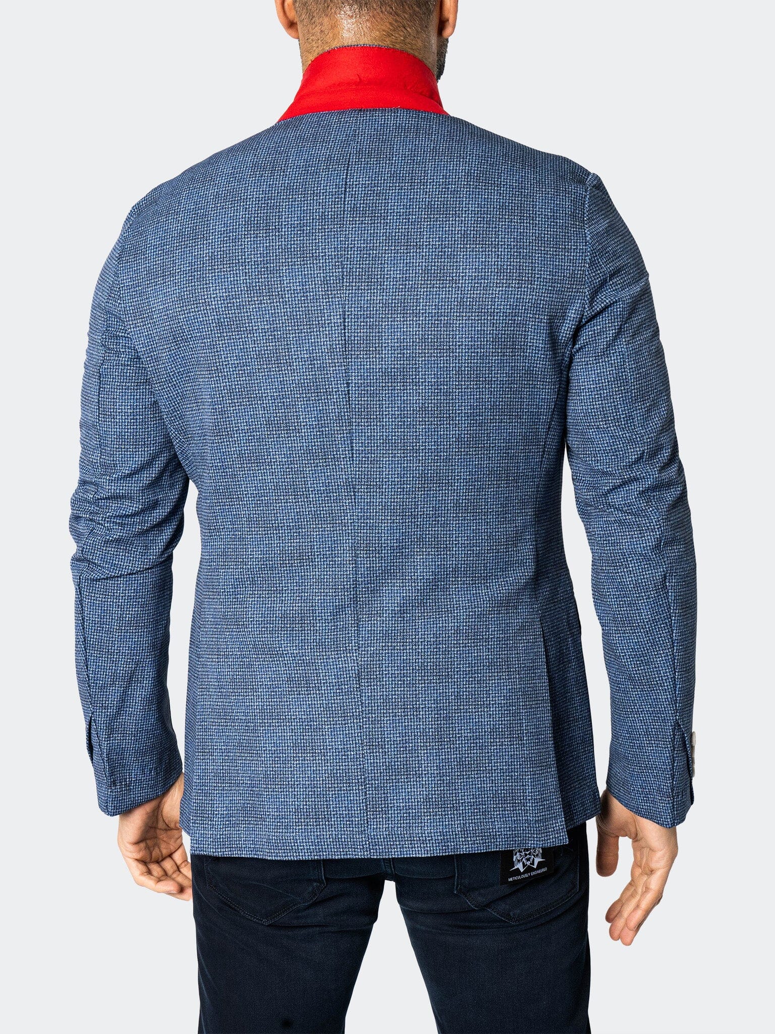 Blazer Unconstructed Descartes Static Blue – Maceoo
