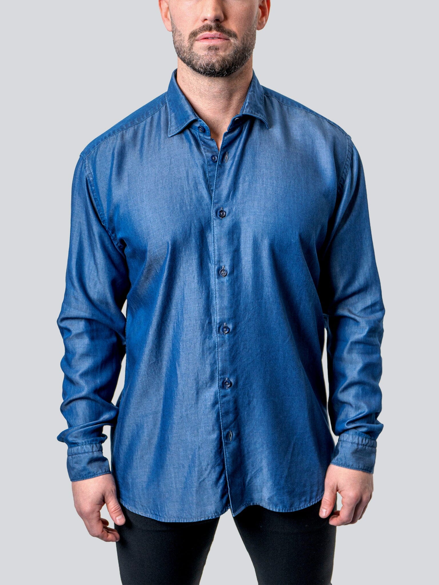 Fibonacci Shiny Denim Blue – Maceoo