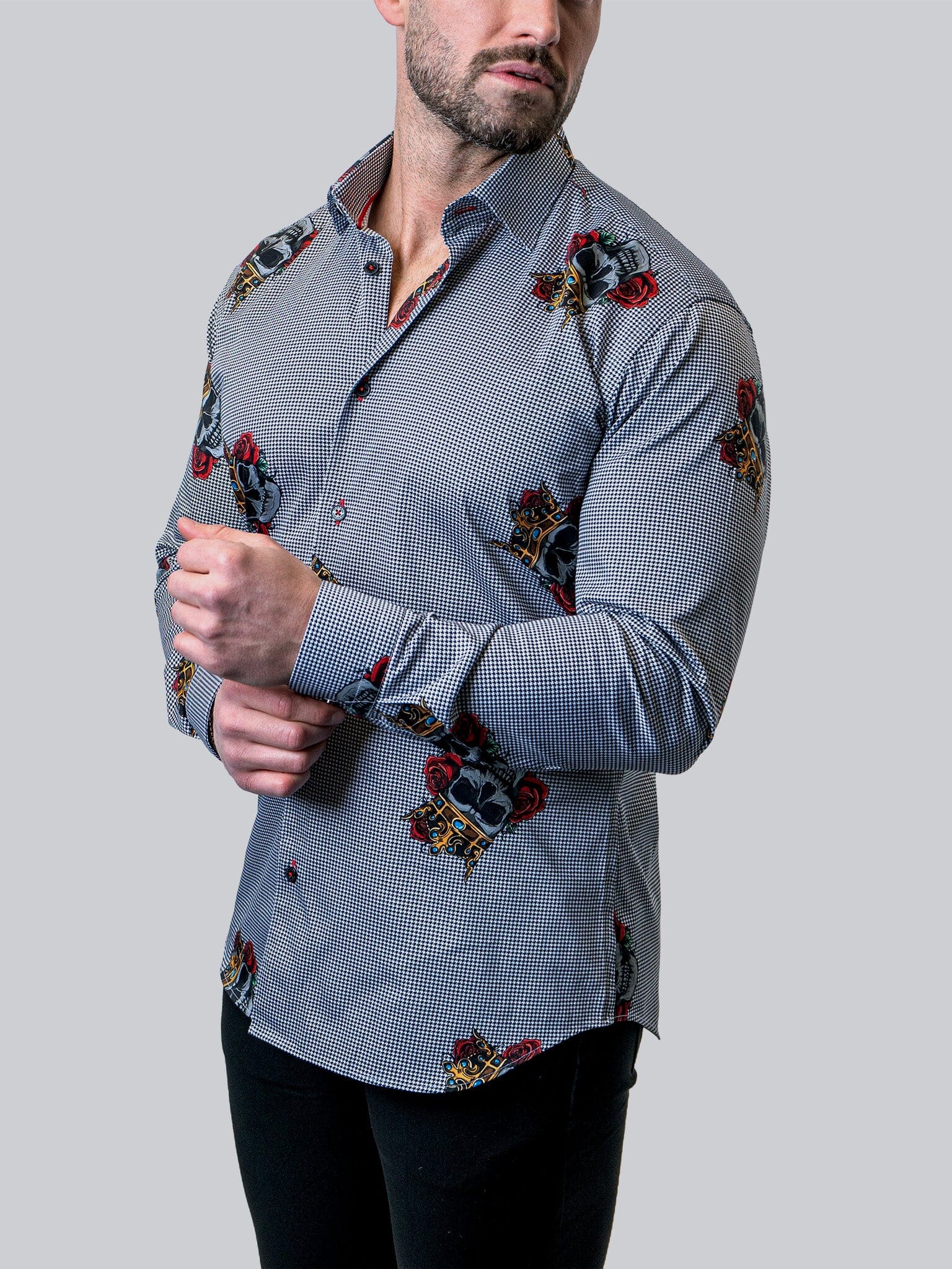 Fibonacci Skull King Grey – Maceoo