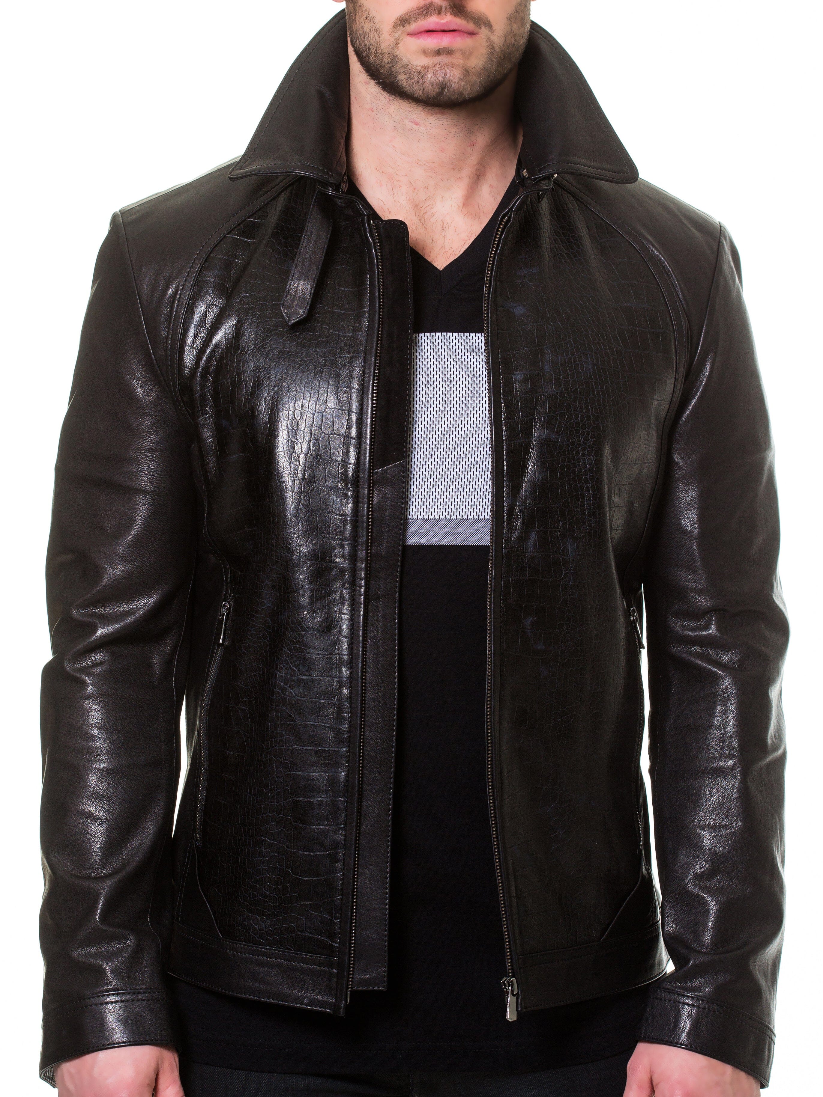 Leather Collar Black – Maceoo