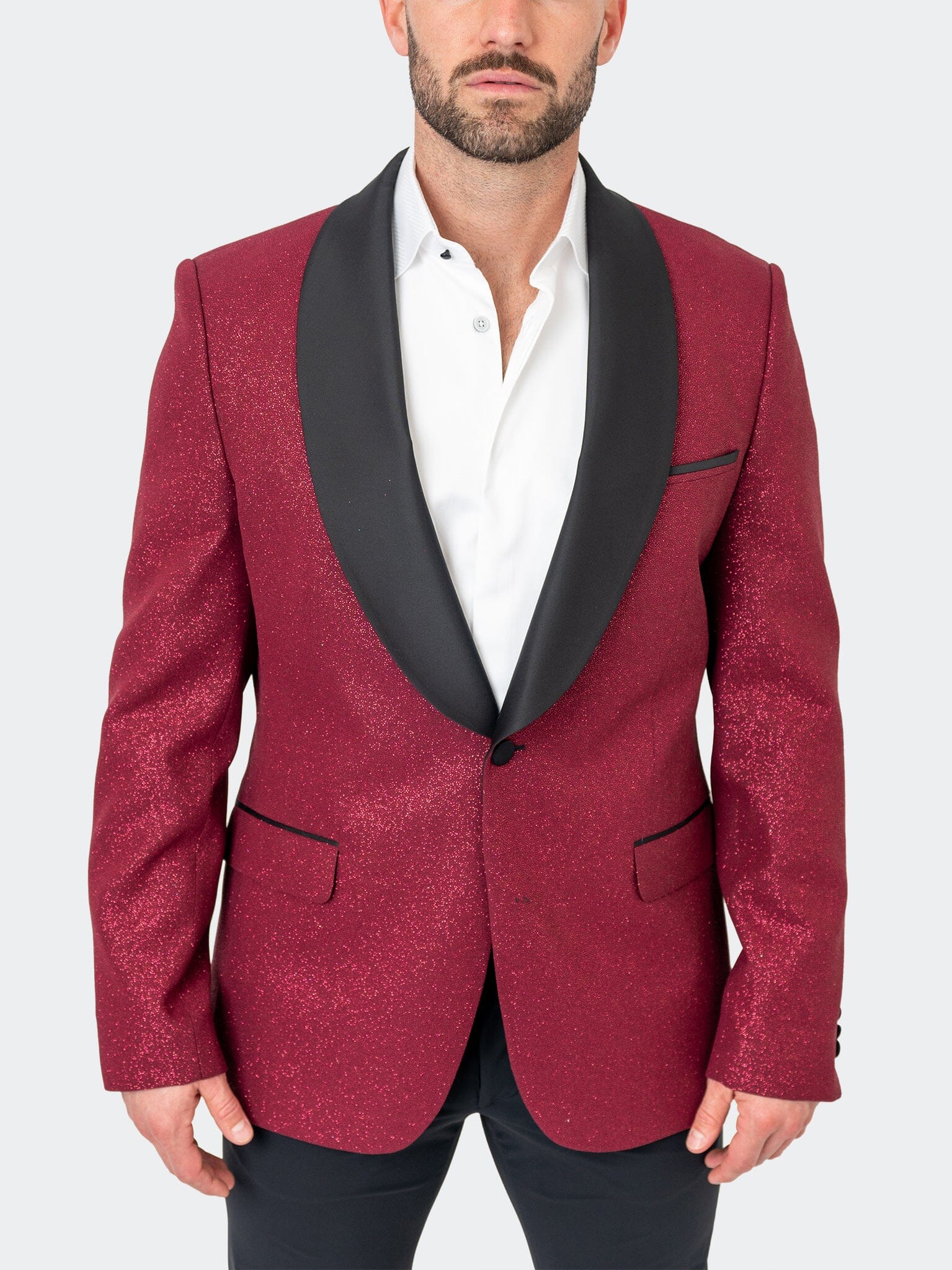 Blazer Shawl Ceremonial Red – Maceoo
