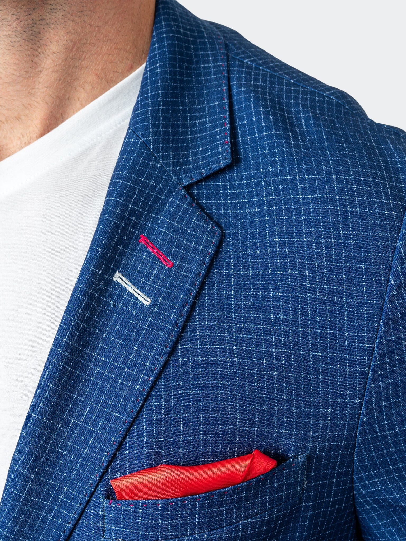Blazer Unconstructed Squared Blue – Maceoo