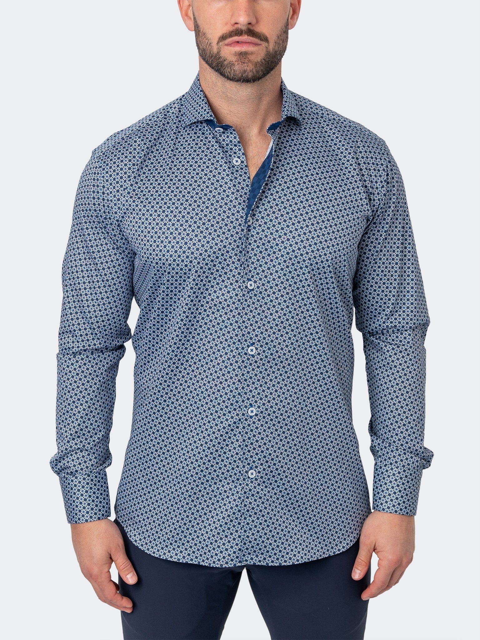 Eins StretchFlowers Blue – Maceoo