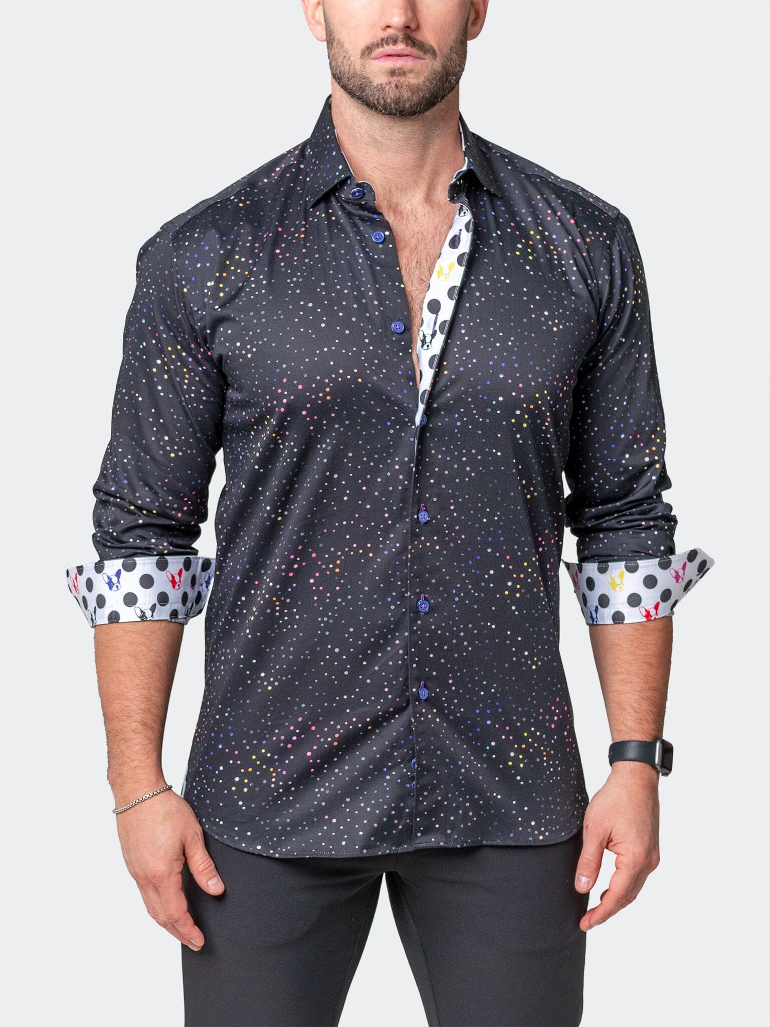 Fibonacci Dotrainbow Black – Maceoo