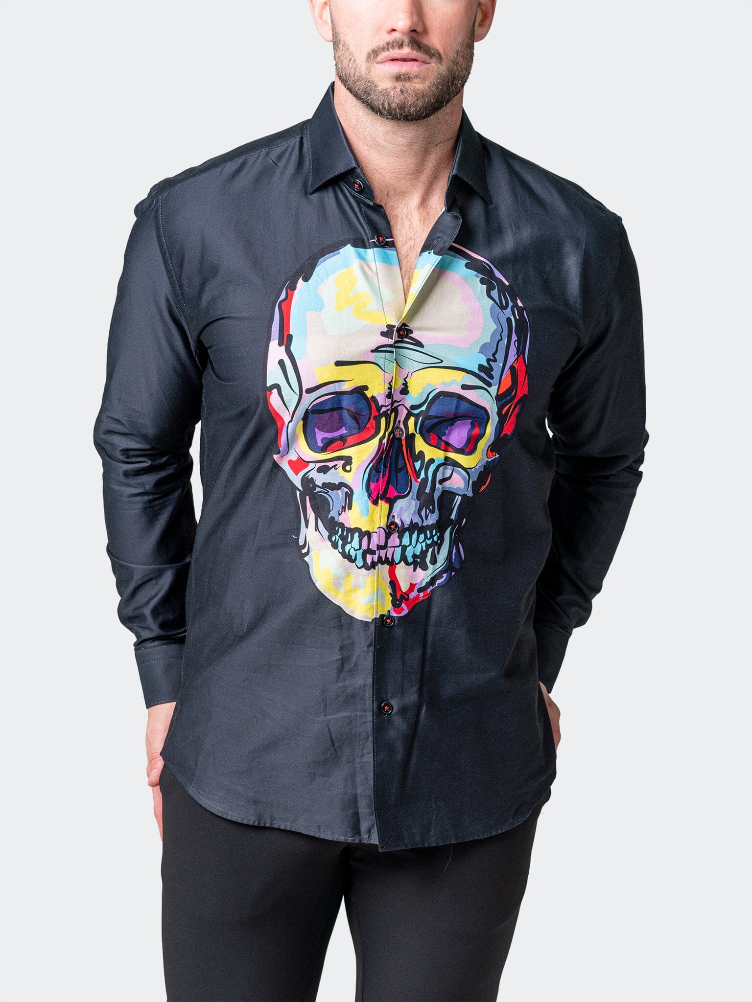 Fibonacci SkullFace Black – Maceoo