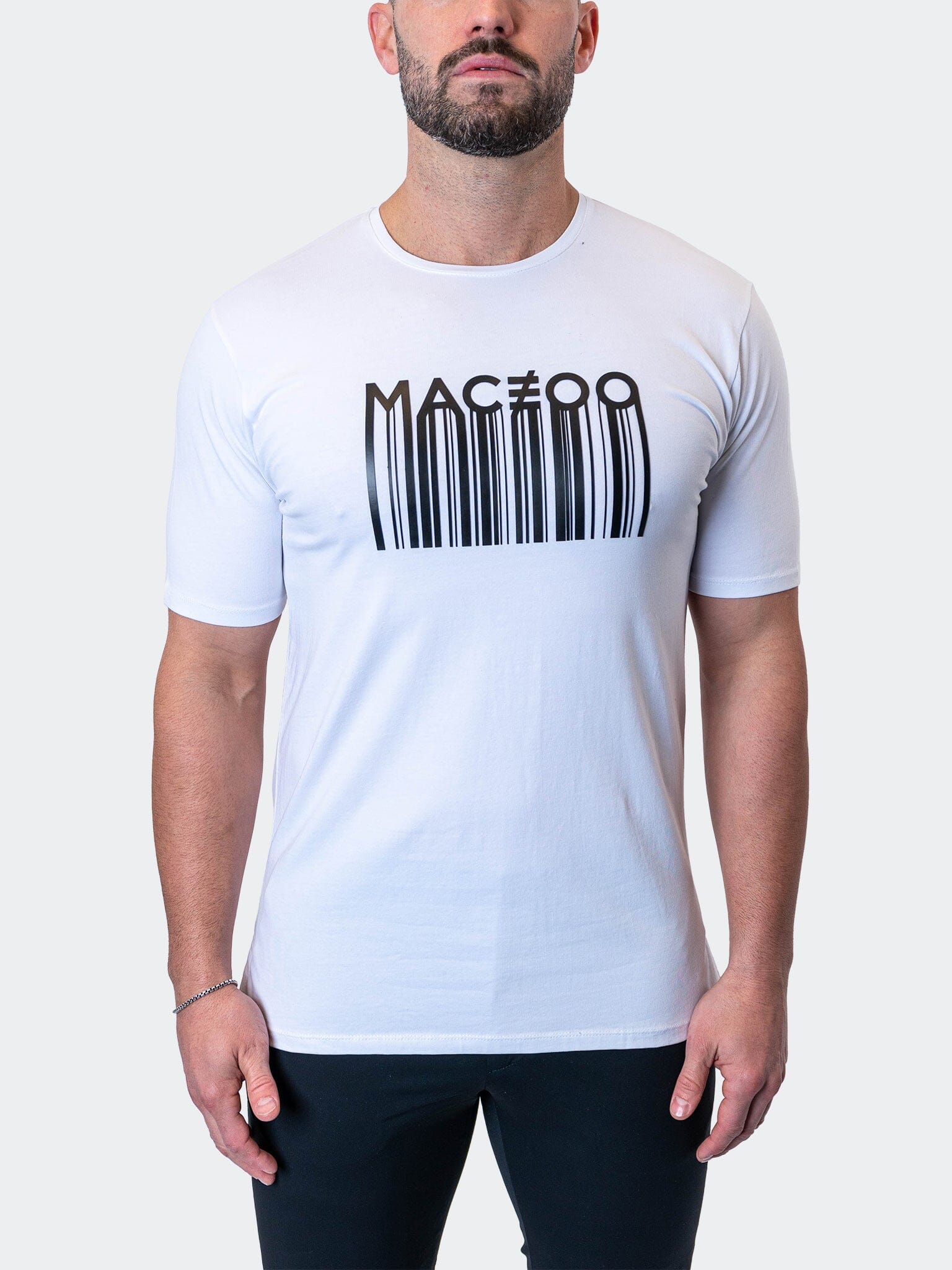 Tee Barcode White – Maceoo