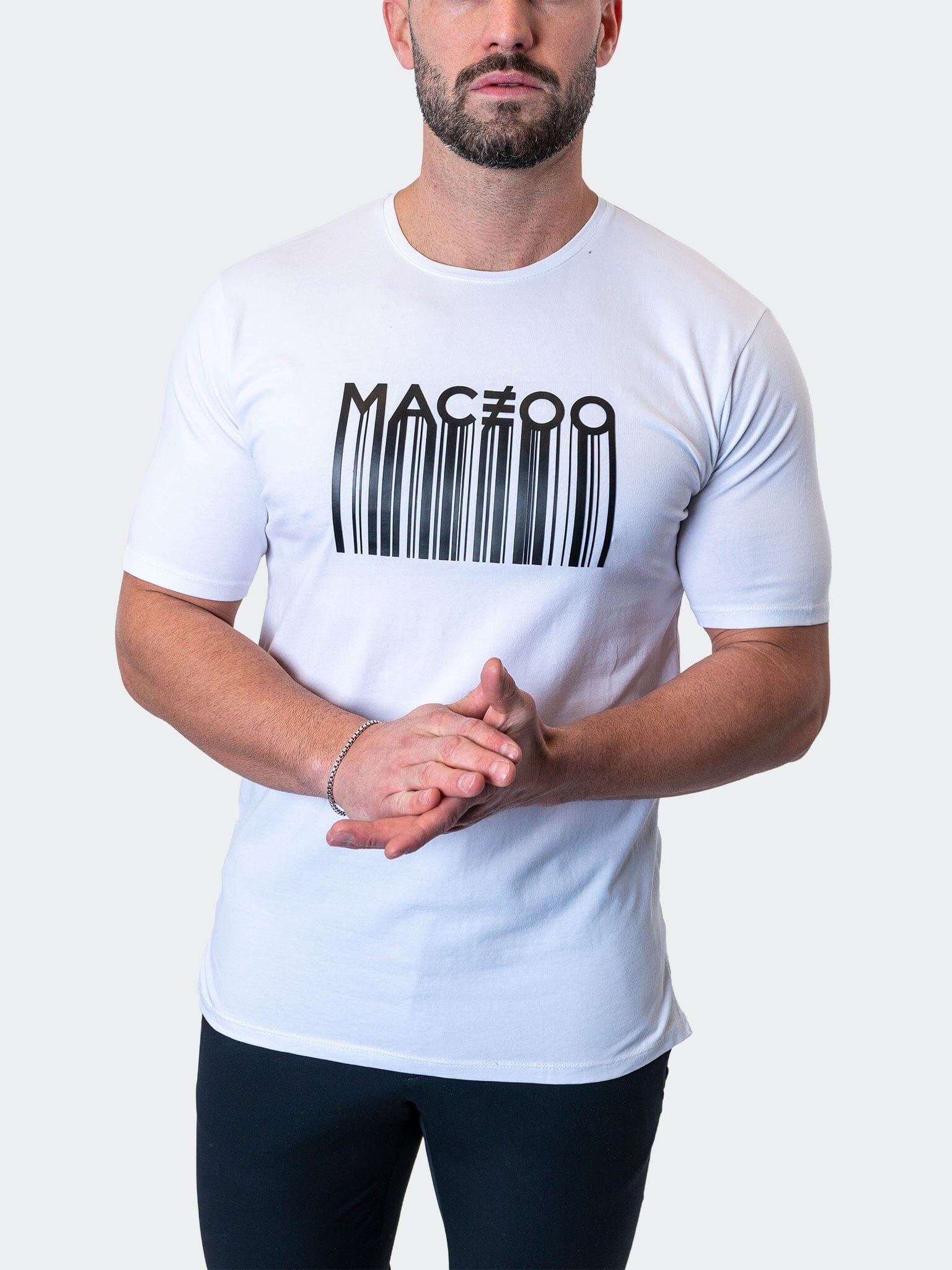 Tee Barcode White – Maceoo
