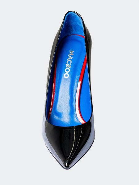 Women's ShoeHeel ShinyNavy – Maceoo